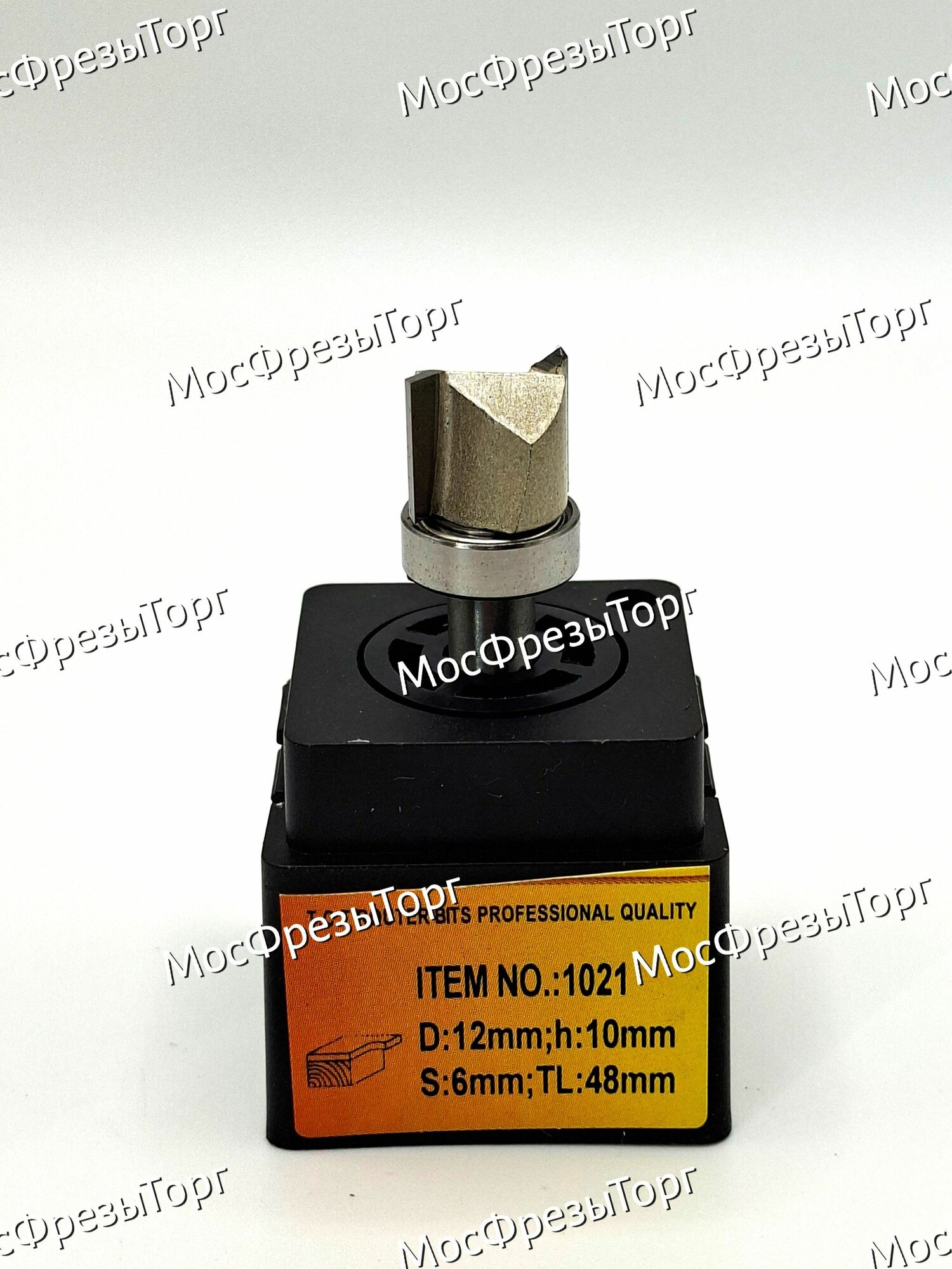 Фреза Глобус 1021 D 12x10 S6 кромочная прямая копировальная