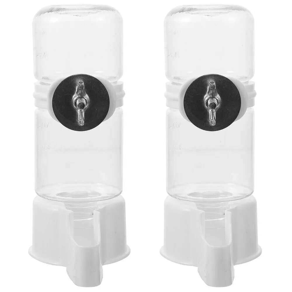 Пластиковый поильник для клеток с автоподачей воды, 2 шт белый