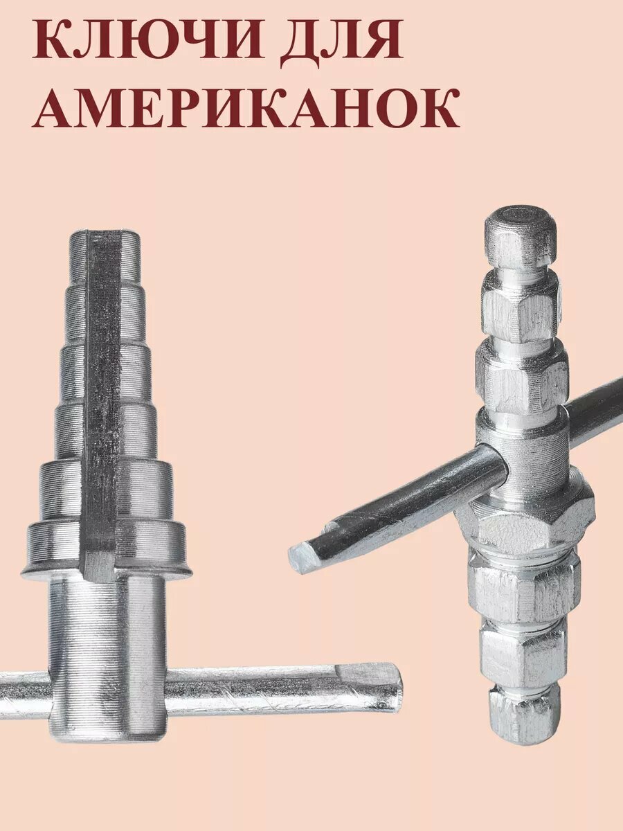 Ключи сантехнические для резьбовых соединений и американок