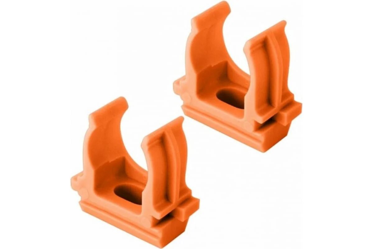 Крепеж‑клипса для труб Урал ПАК d25 мм оранжевая полипропилен 100 шт.
