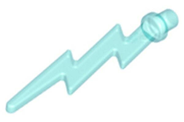 Деталь Lego 27256 Wave Angular Single with Bar End (Lightning Bolt)