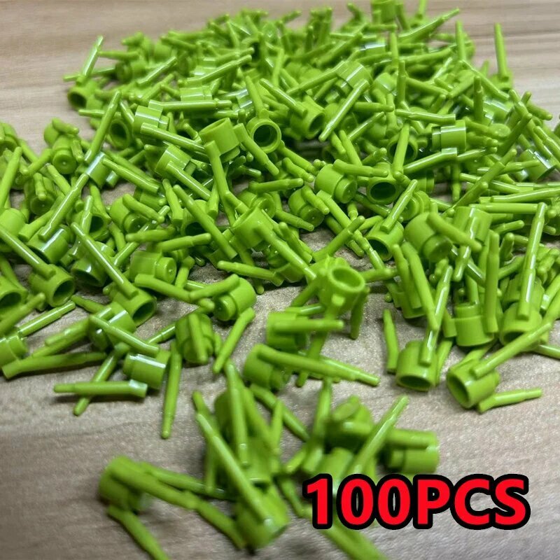 Зеленые LEGO совместимые строительные блоки 3741 (100 шт)