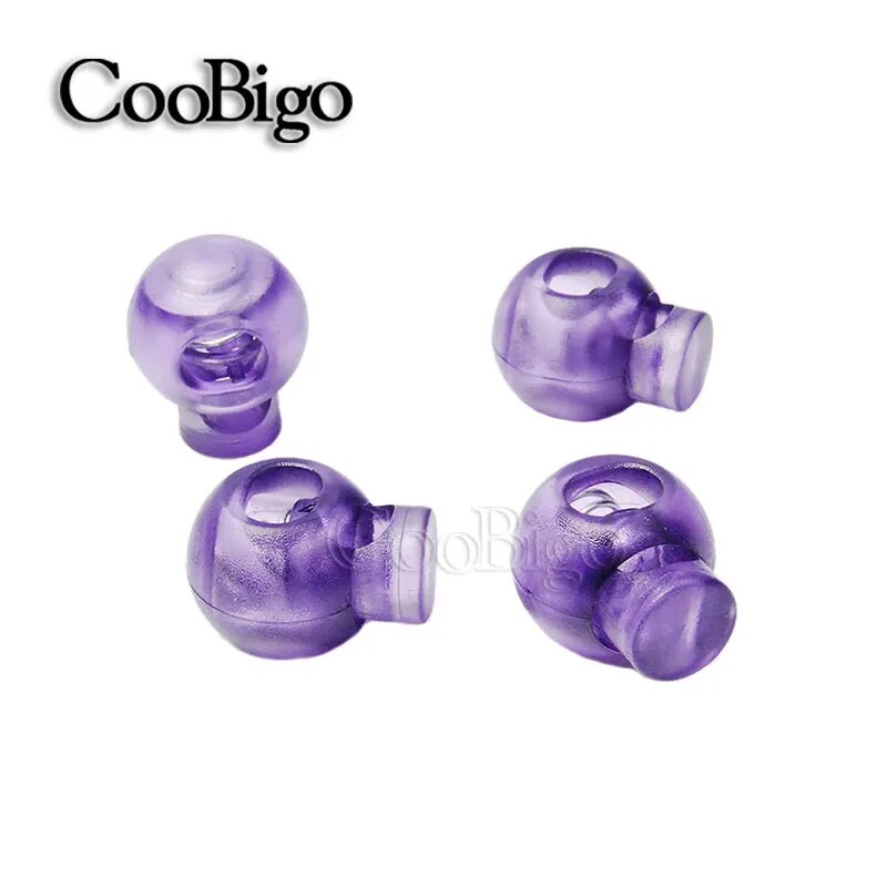 CooBigo фиксаторы для шнура, сиреневые, 10 шт.