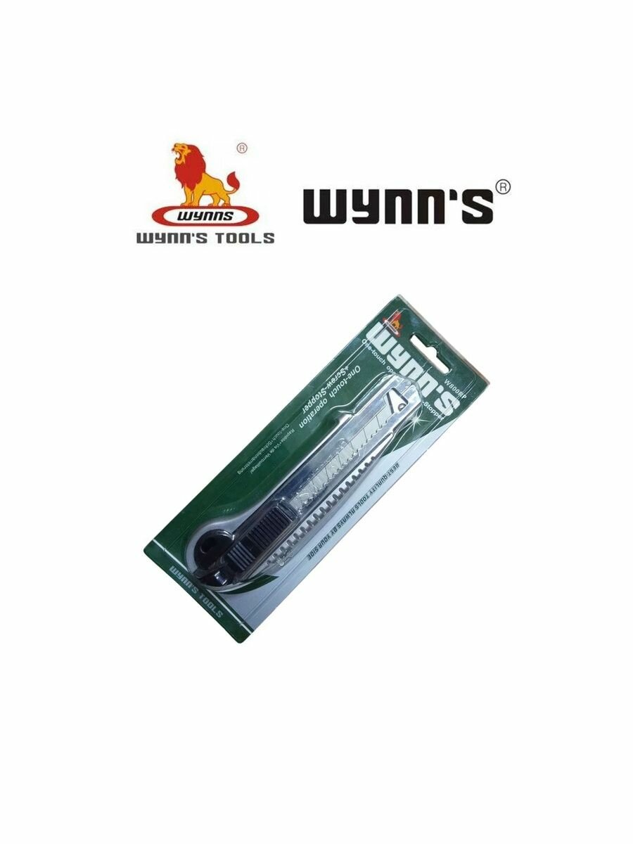 Нож технический (18мм) метал корпус, 5 лезвий W800RP/Wynns Tools