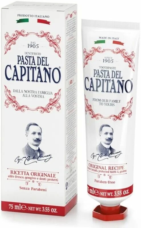 Pasta del Capitano Зубная паста 1905 Оригинальный рецепт 75 мл