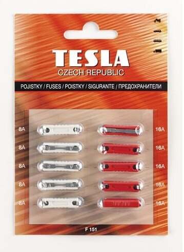 Предохранитель цилиндрический Tesla F151 (5х8А,5х16А)