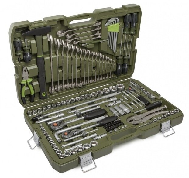 Набор инструментов 147 предметов 1/2", 3/8",1/4" (ДелоТехники)