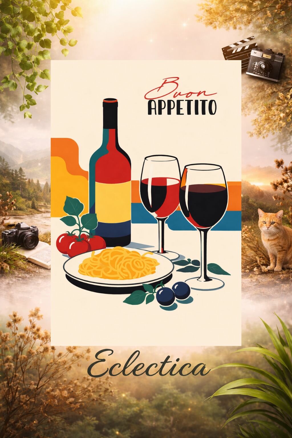 Постер "Bon Appetito", 29.7х42см, А3, глянцевый