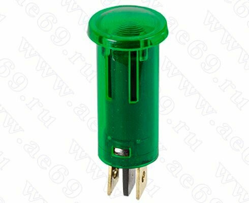 Лампа индикаторная WL-01(gr) 12В зеленая (50)********************