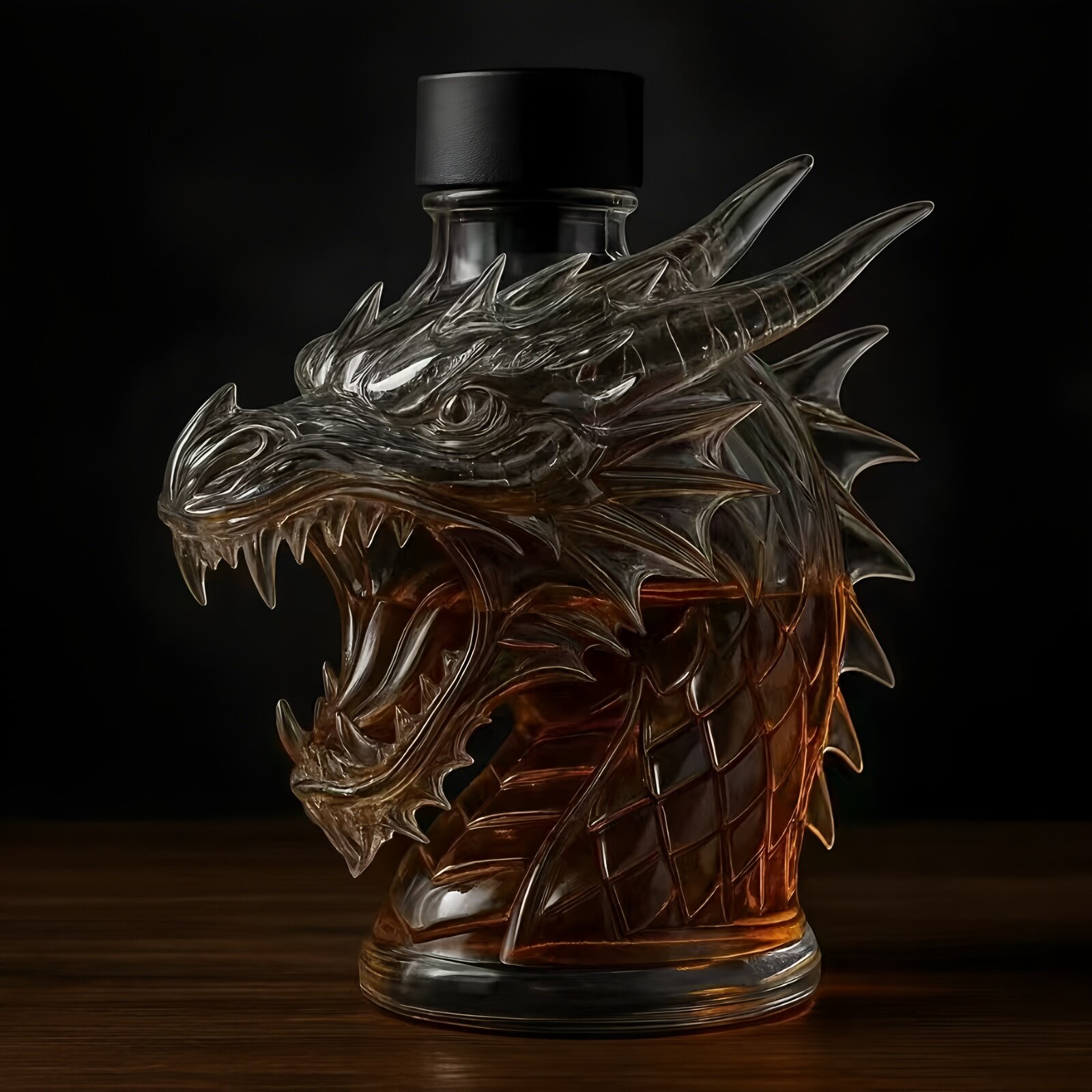 Бутылка виски "Волчья голова", бутылка крафтового вина, без вина,350ml