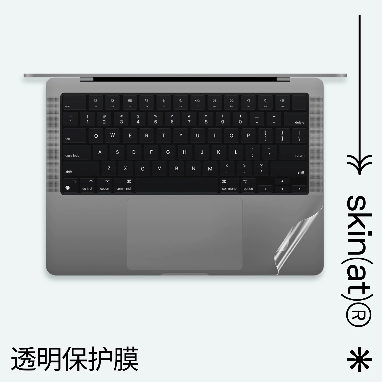3M Закаленное Стекло Защитная Пленка для MacBook Pro 16-дюймовый M4 (A3186/A3403) - Прозрачный Наплечный Пластырь