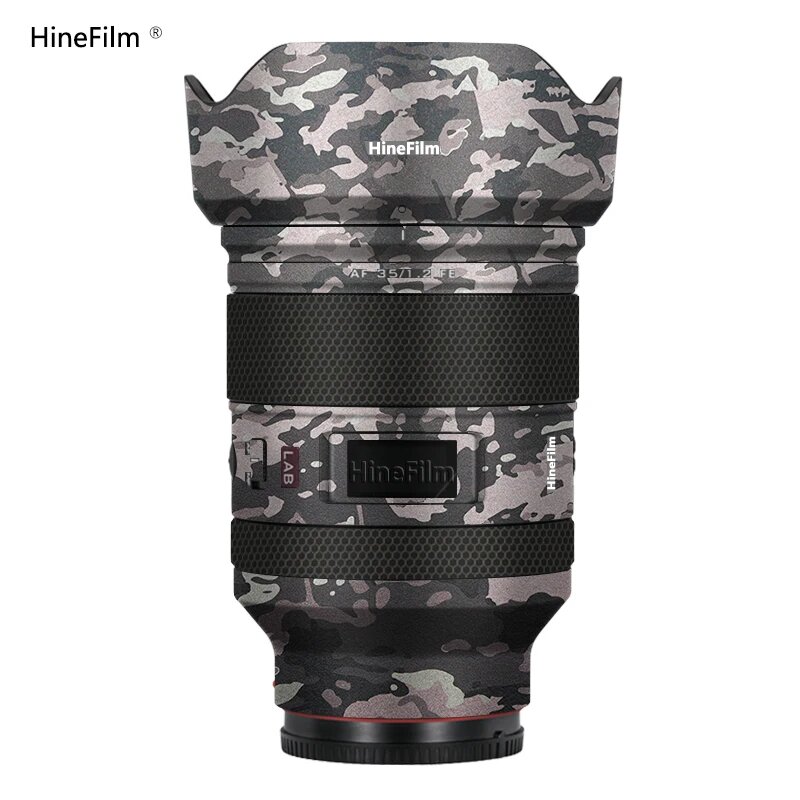 Наклейка HineFilm на объектив Viltrox 35mm F1.2, Field Camouflage