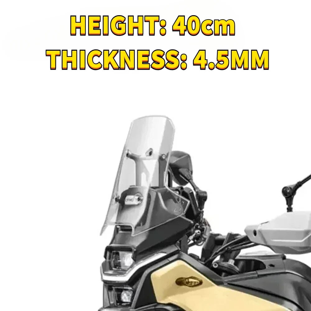 Для CFMOTO 450MT MT450 ветровое стекло переднее лобовое стекло 450MT приподнятое лобовое стекло для cf moto 450MT аксессуары