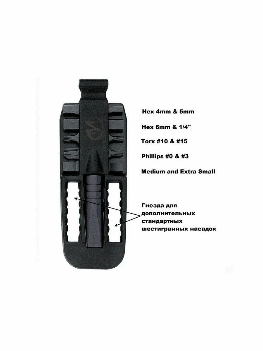 Leatherman Removable Bit Driver 931013 набор бит с битодержателем черный — фото 1