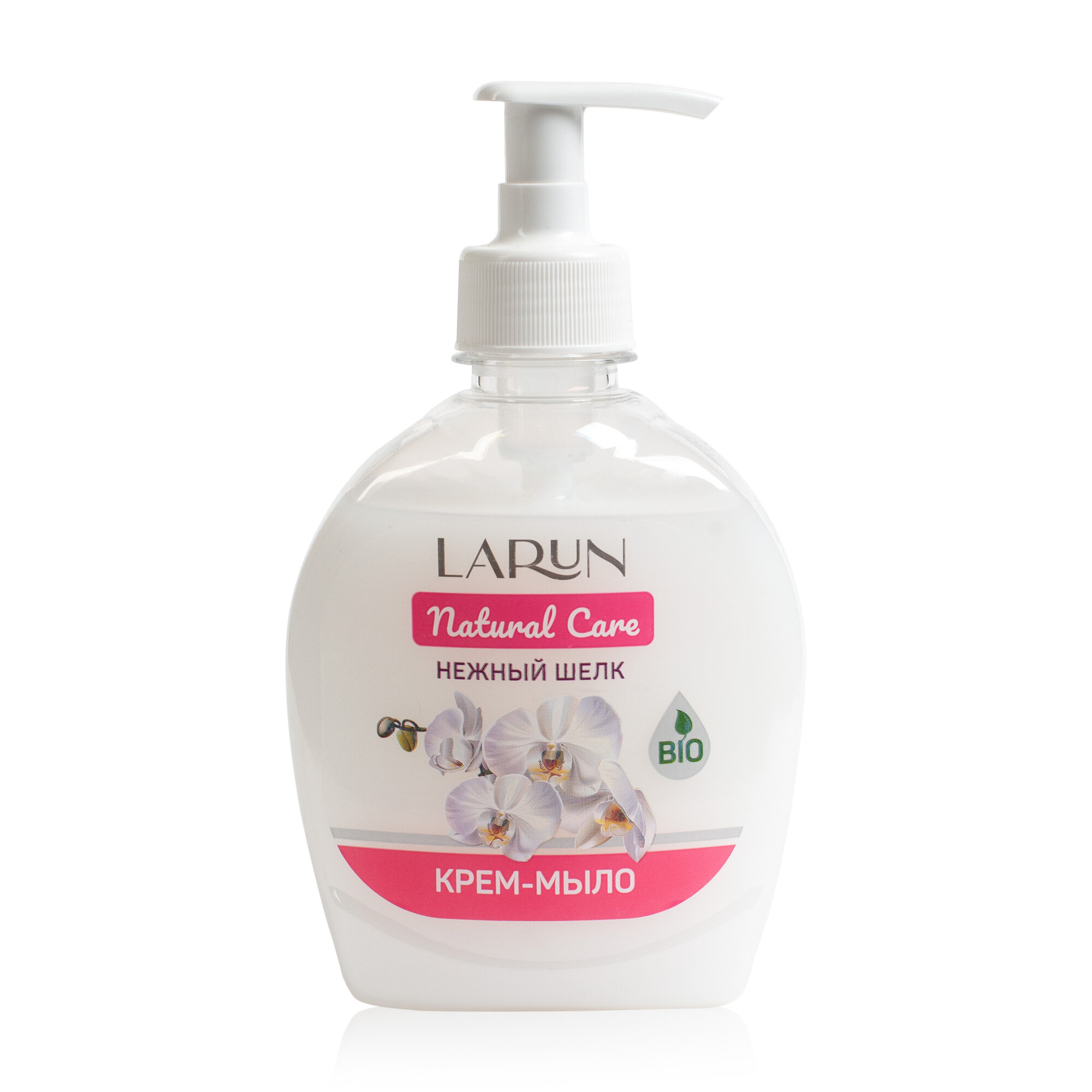 Крем-мыло жидкое Larun Natural Care Нежный шелк, 300мл