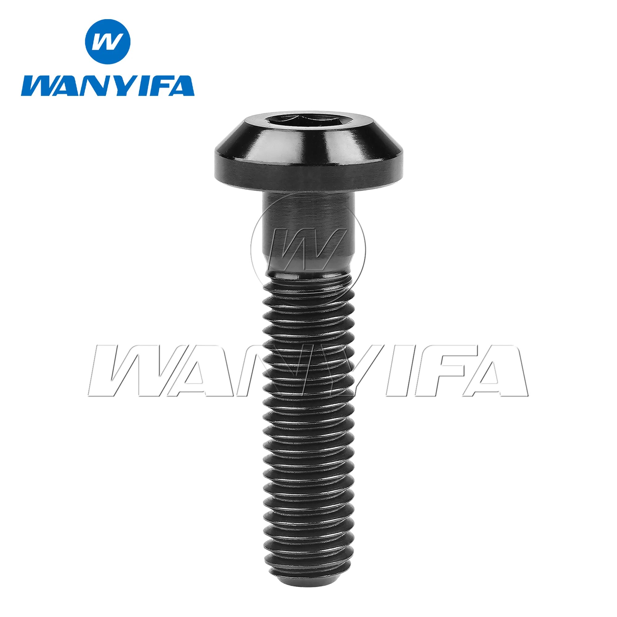 Титановые болты Wanyifa M6/M8 X12/15/20/25/30/35/40 мм М8, Черный, Black, 30mm