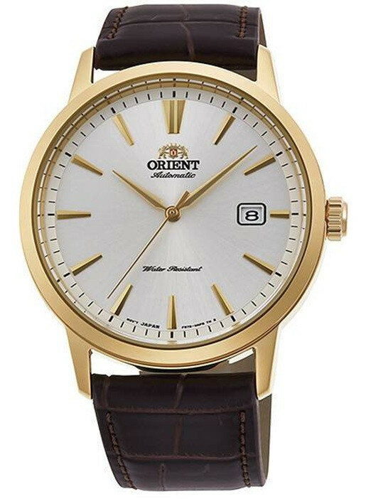 Наручные часы ORIENT, серебряный, коричневый, золотой