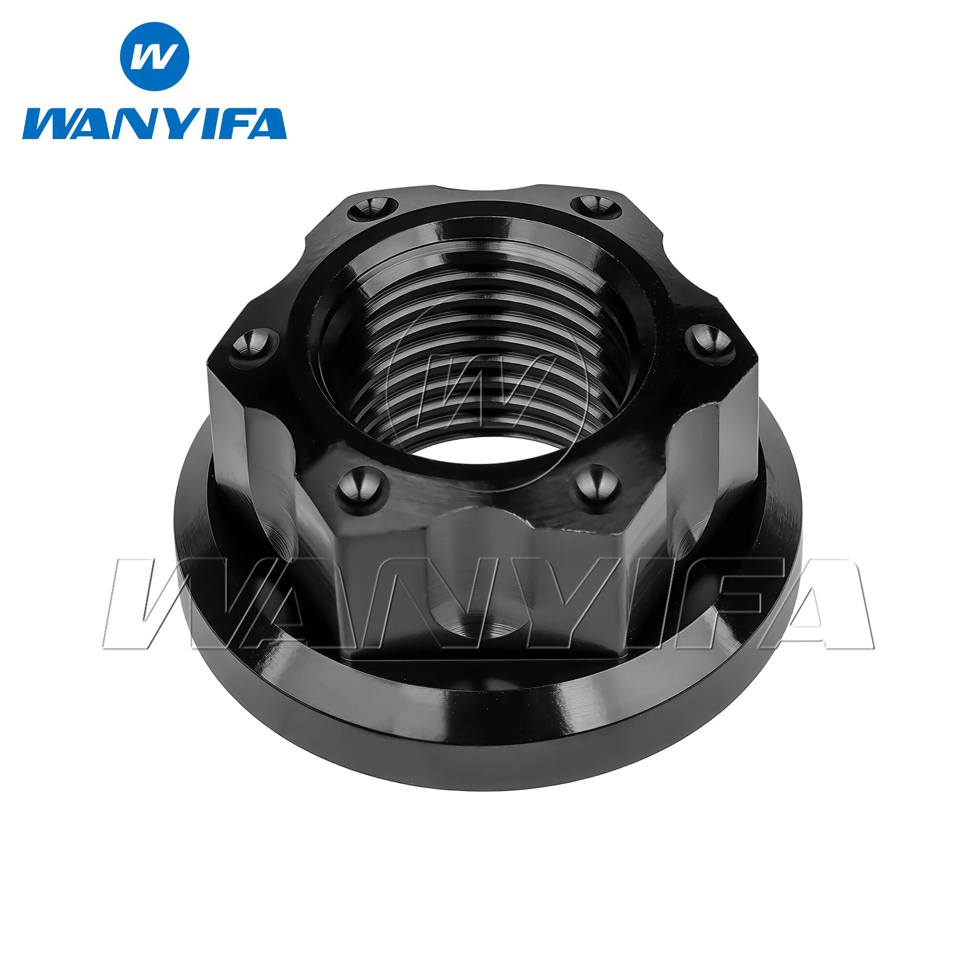 Титановые гайки Wanyifa M12 x 1.25mm, черные