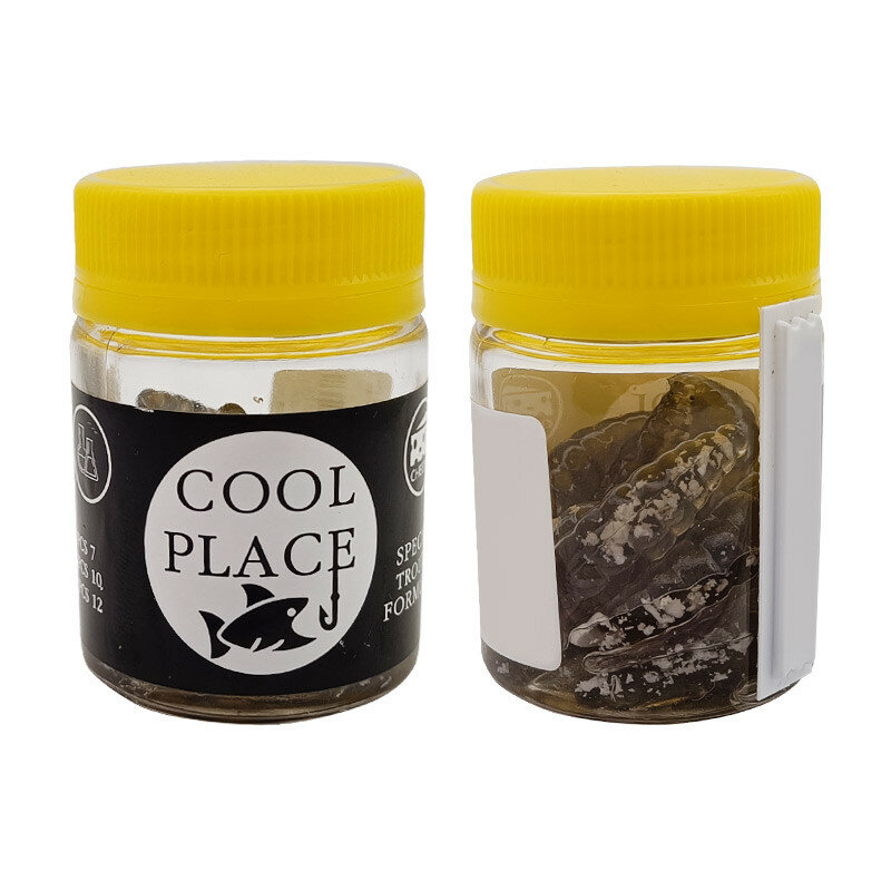 Приманка Cool Place Maggot 4см, цвет черный (белая крошка), с ароматом сыра