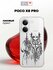 Силиконовый чехол на Poco X8 Pro / Поко X8 Про с принтом Аниме девушка с мечом