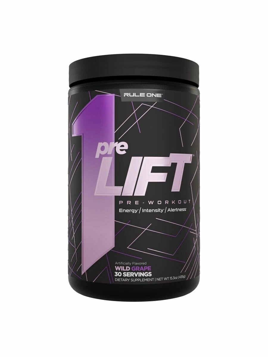 RULE ONE Pre Lift Pre-Workout 435g, Предтренировочный комплекс, Дикий Виноград
