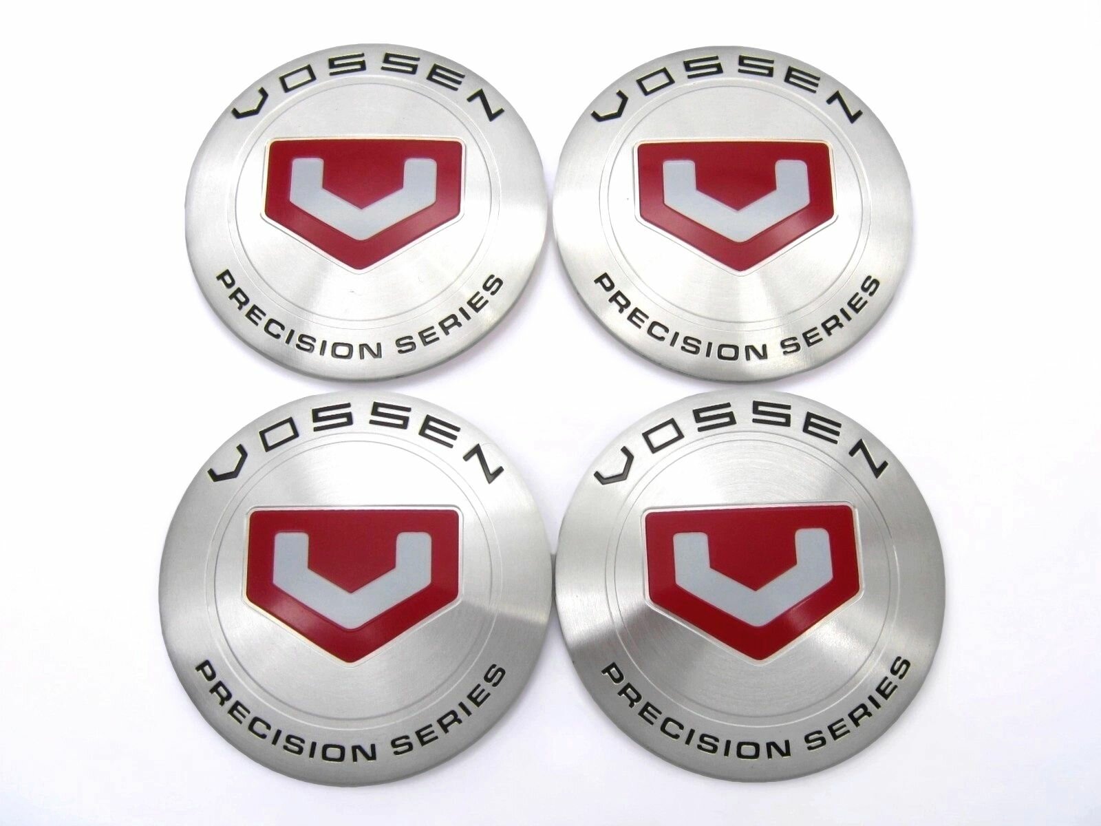 Наклейки на диски Vossen PS серебро 60 мм