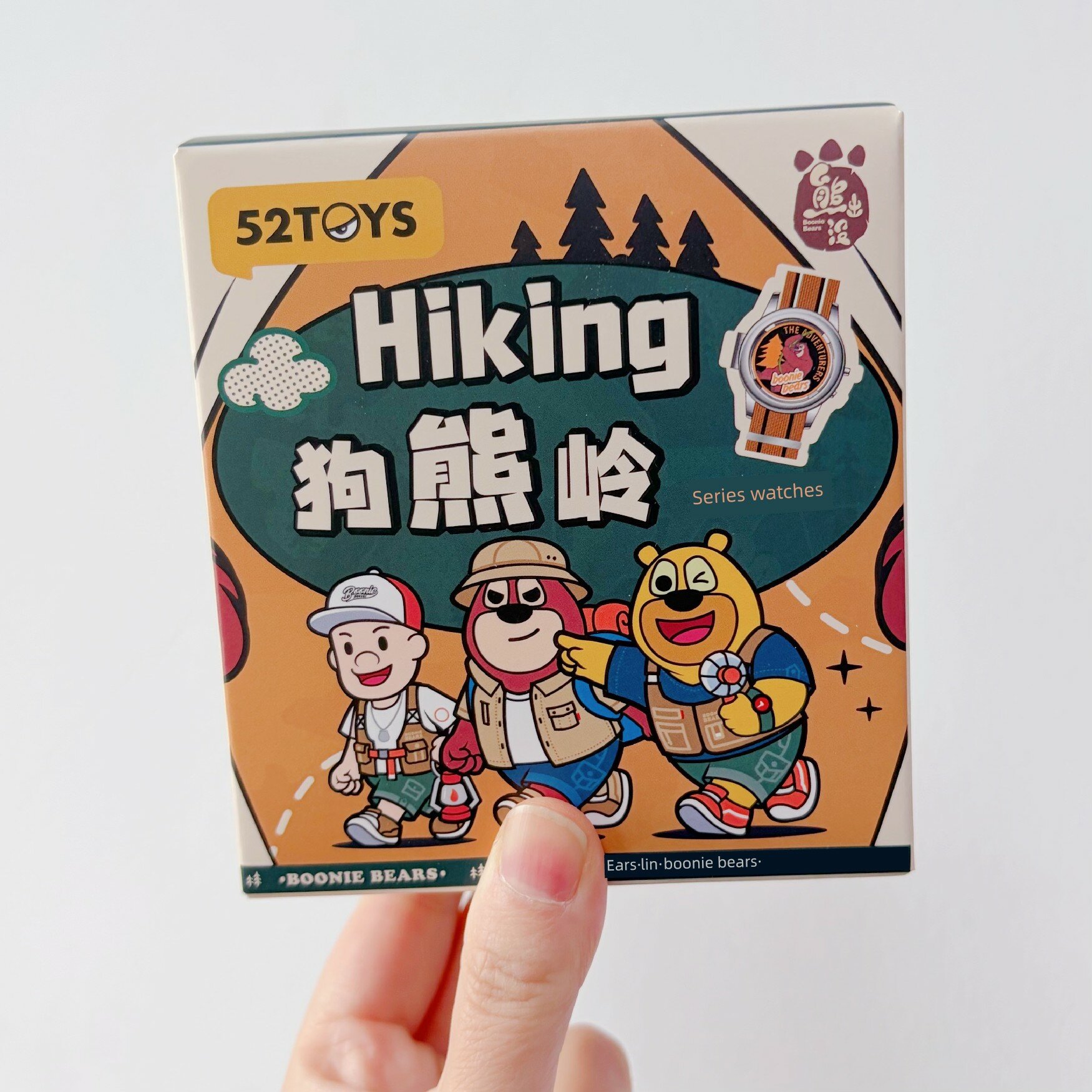52TOYS Bear Patrol Hiking Bear Ridge Watch Blind Box Student Cartoon Watch Trendy Toy Gift Cute 1 сюрприз-бокс