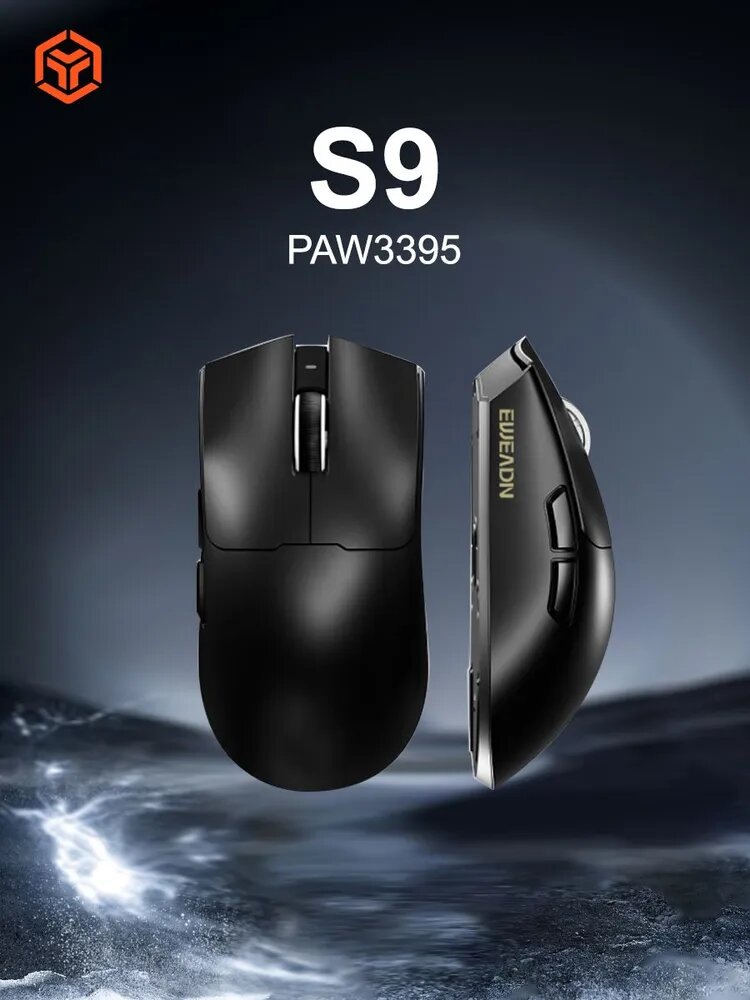 EWEADN Мышь беспроводная S9, черный