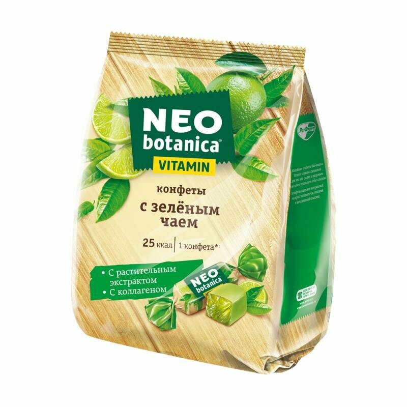 Эко конфеты желейные с экстрактом зеленого чая и витаминами, 200г
