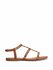 Босоножки Via Roma 15 Stud-embellished leather sandals, размер 41, разноцветный