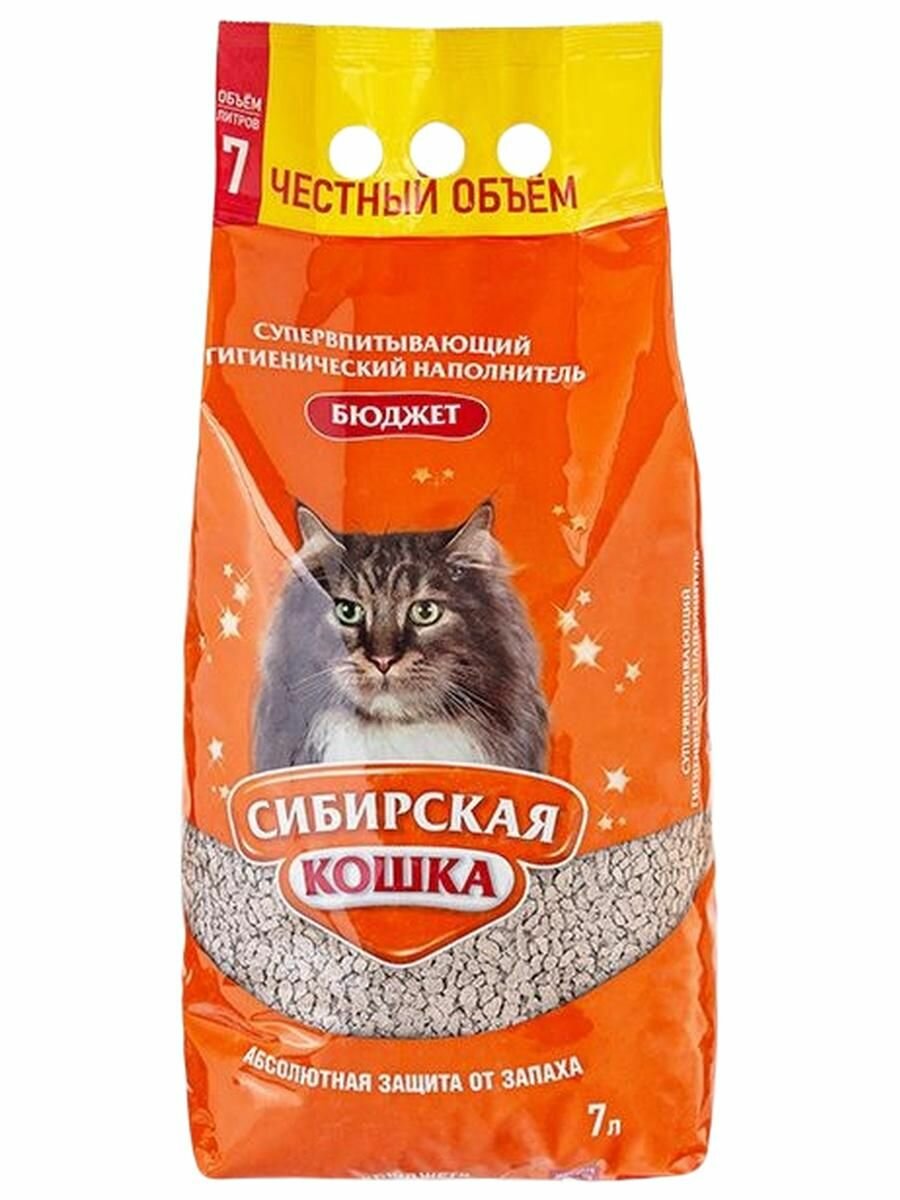 Наполнитель сибирская кошка 7л бюджет
