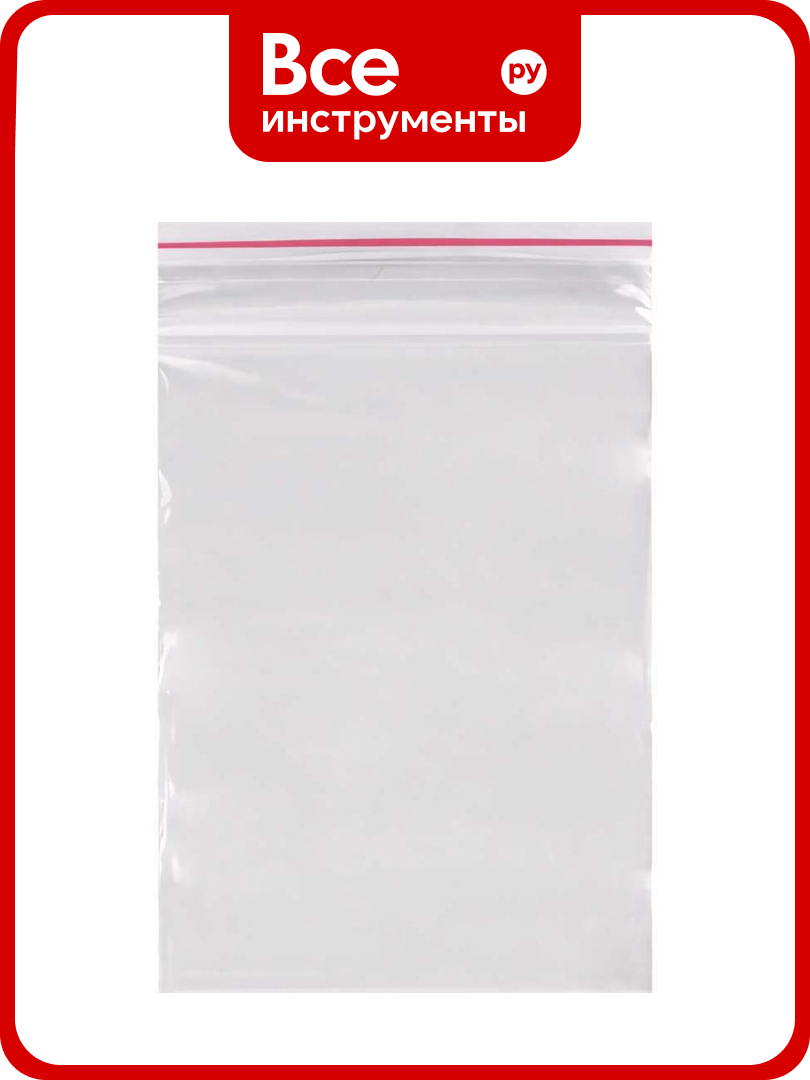 Пакеты BRAUBERG с замком гриппер, комплект 100 шт, 40х60 мм, ПВД, толщина 35 микр 606206
