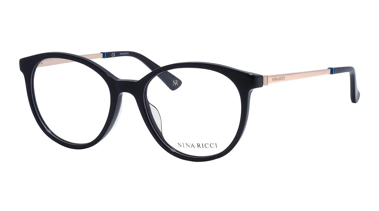 Оправа Nina Ricci VNR 308 col.700Y, для оптических линз, круглая, черная