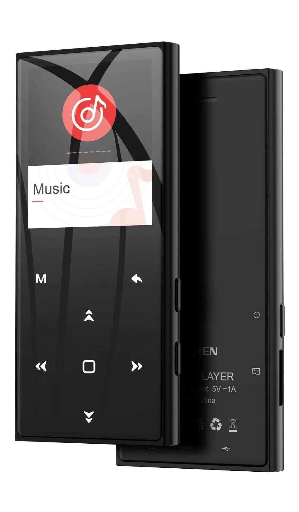 MP3-плеер JOJOLEPAI D50, 32 ГБ, Bluetooth 5.0, поддержка различных форматов