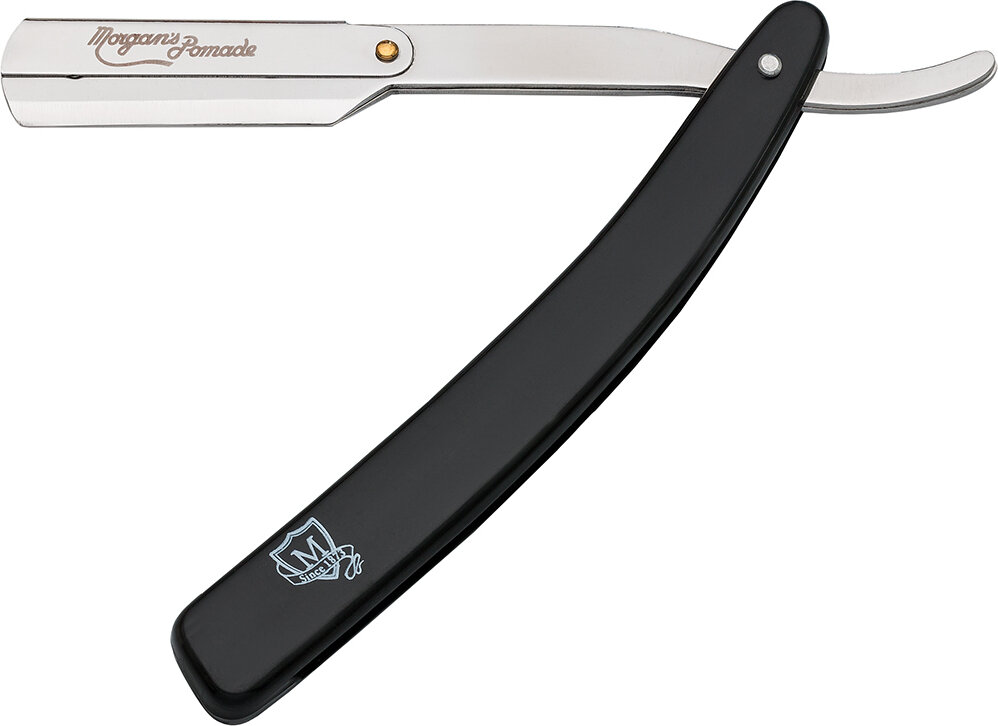 MORGAN`S Опасная бритва со сменным лезвием 1873 черная Morgans Classic Razor Black 200ml