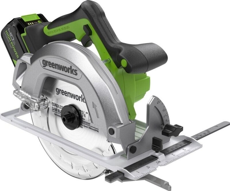 Пила дисковая аккумуляторная GREENWORKS GD24CSK4
