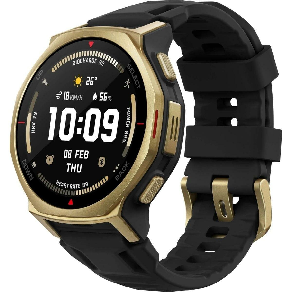 Смарт-часы AMAZFIT T-rex 3 Pro A2549, 44мм, 1.32", черный/золотистый [6972596109532]