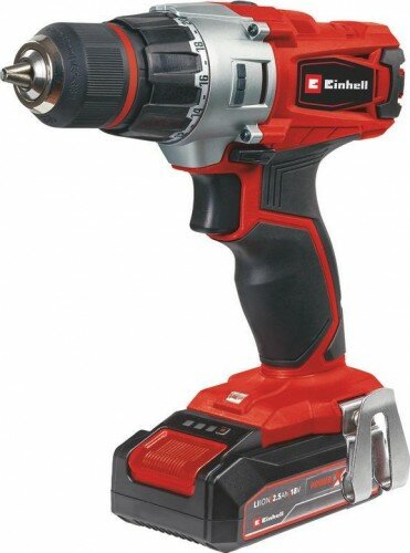 Дрель-шуруповерт аккумуляторная EINHELL TE-CD 18/2 Li + набор оснастки 39 предм. 4514219