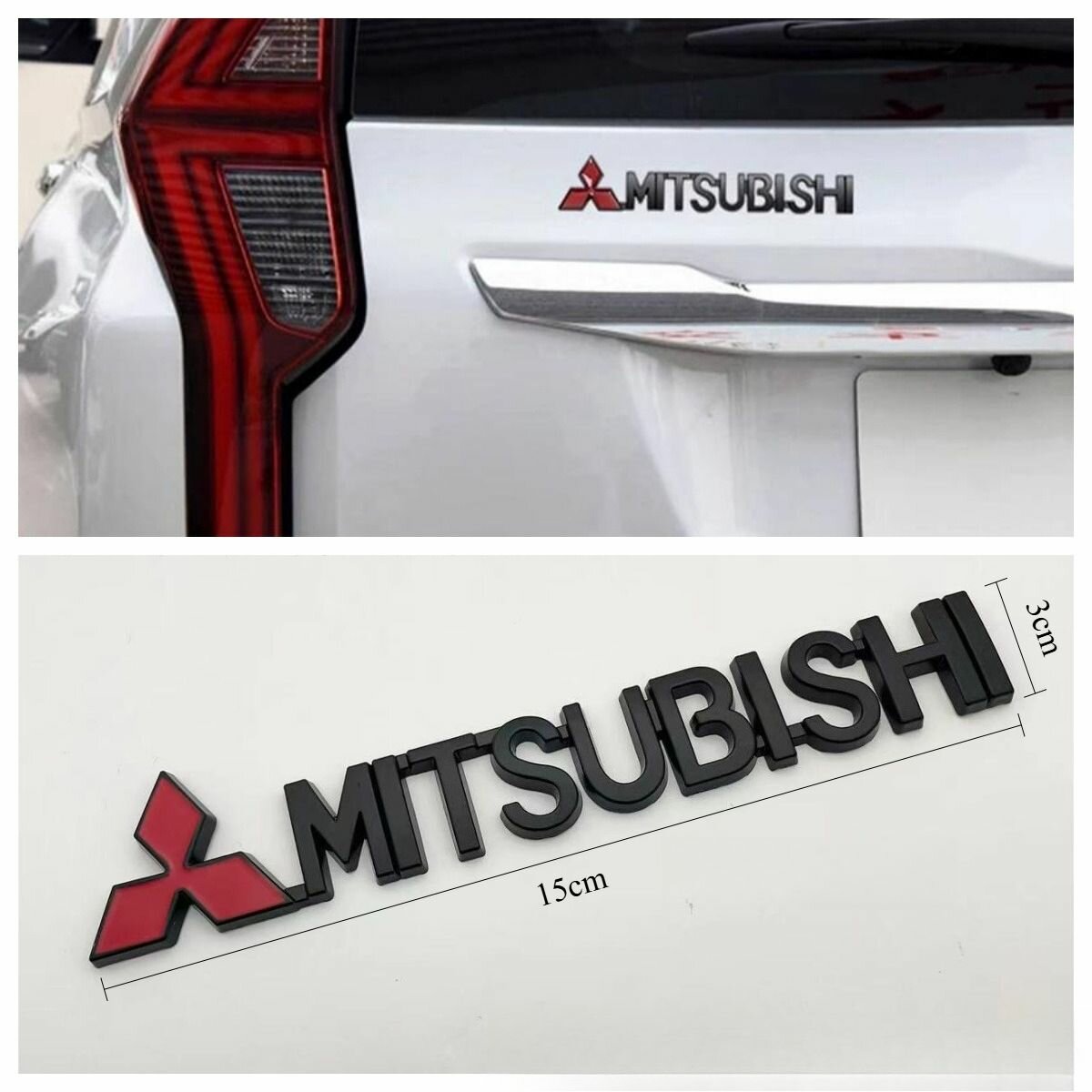 Металлическая эмблема Mitsubishi для Outlander ASX Eclipse Cross Pajero Lancer EVO Delica Triton Mirage, автомобильный логотип и наклейка для тюнинга