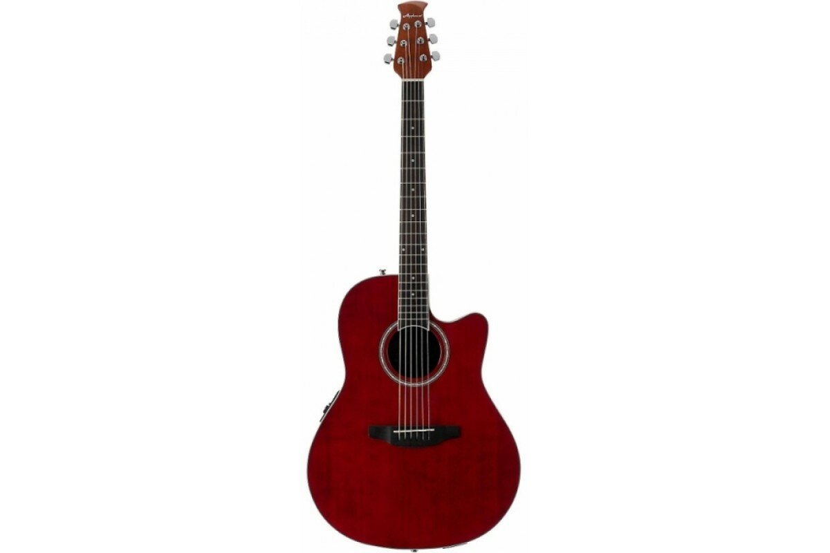 Applause AB24II-2S Balladeer Cutaway Ruby Red Satin электроакустическая гитара, цвет красный матовый, производство Китай