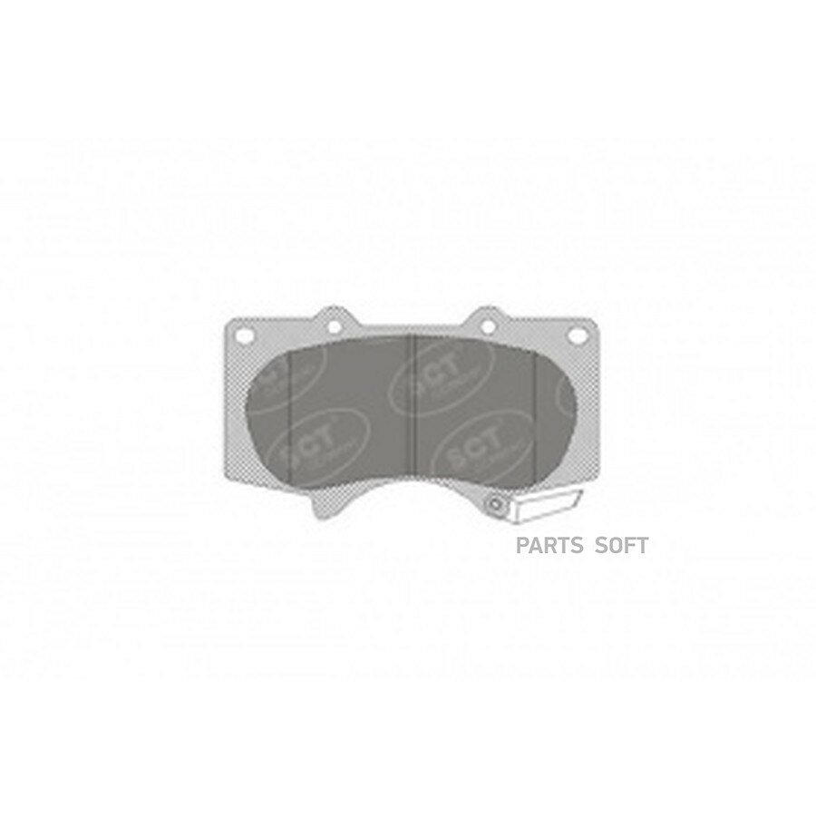 Колод. торм. задн. TOY LC PRADO 120/150 02-/10-/MITS PAJERO IV 06-/LEXUS GX470/460 02-/09- от официального дистрибьютора, SCT GERMANY, артикул SP328