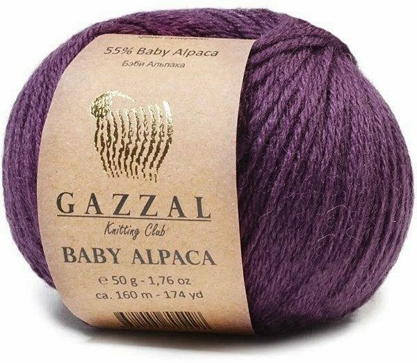 Пряжа Gazzal BABY ALPACA 46009 фиолетовый (5 мотков)