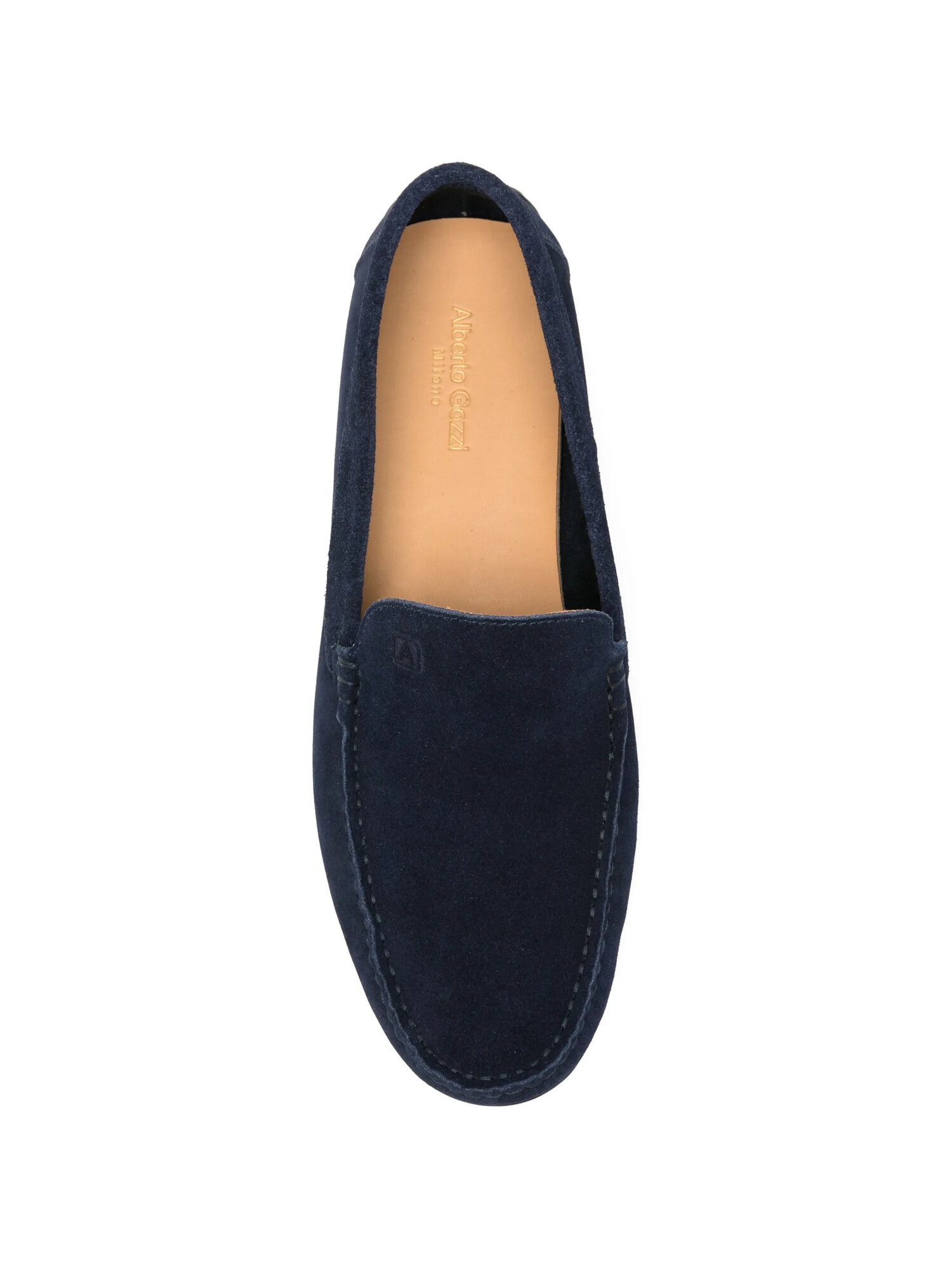 Лоферы Alberto Gozzi Leather loafers, размер 42, blue — фото 1