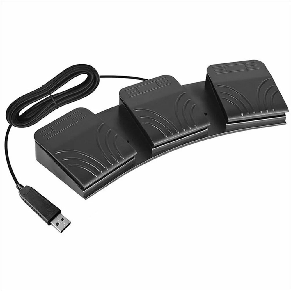 USB-клавиатура с ножной педалью и тремя переключателями для ПК