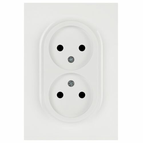 Розетка 2-м СП Arktik 16А IP20 250В без заземл. бел. Эра Б0071681