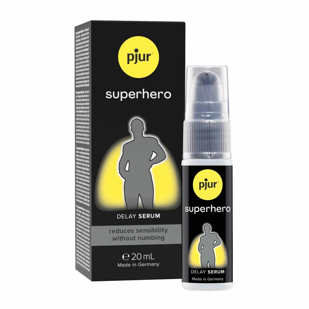 Сыворотка для задержки pjur Superhero, 20 мл, премиум, гипоаллергенный