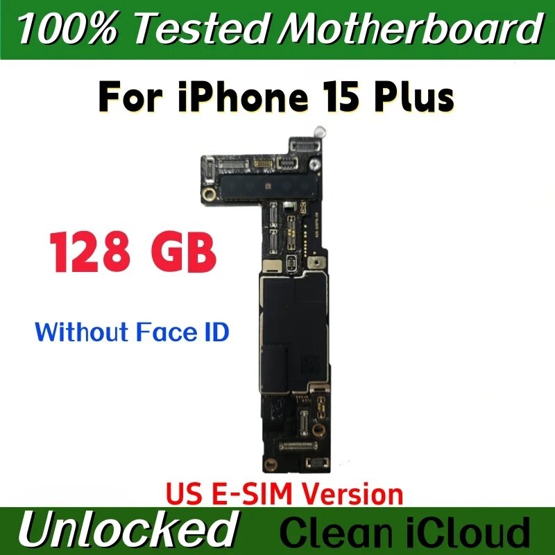 Материнская плата iPhone 15 Plus 128GB ESIM, без Face ID, разблокирована
