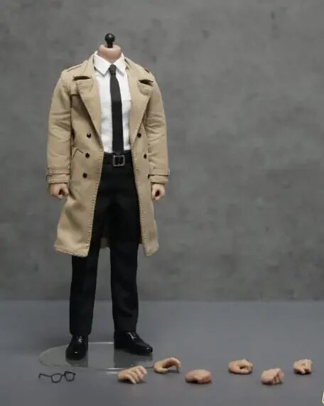 Фигурка 1/12 в костюме и тренче, Бежевый, I-SET
