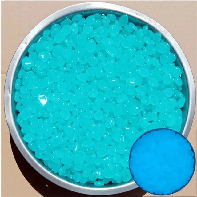 Светящиеся пластиковые камешки для сада blue 2000pcs