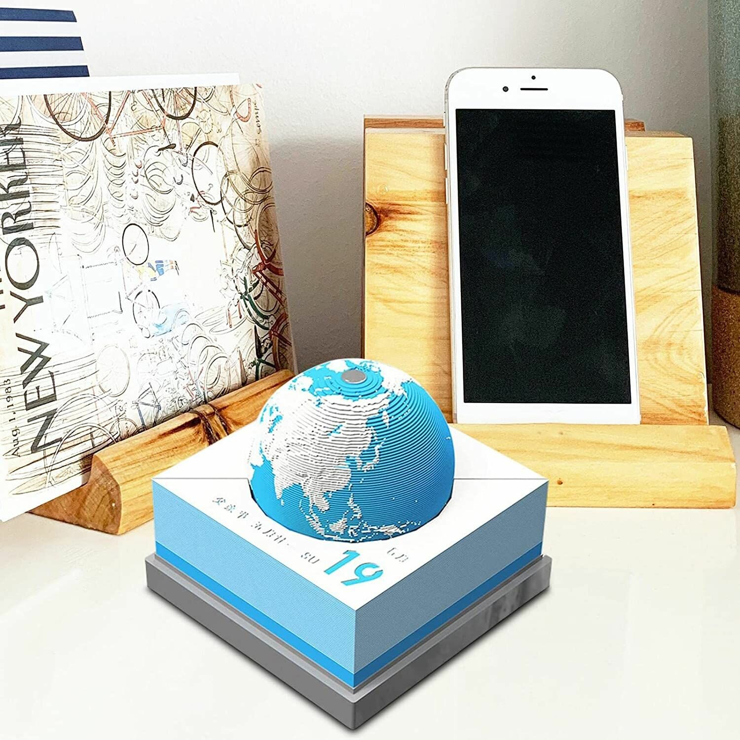 YOYO, 3D-модель Земли, настольный календарь, инновационный бумажный календарь-скульптура для домашнего офиса, 3,5 дюйма